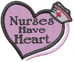 Nurses have Heart Embroidery Design | AnnTheGran.com