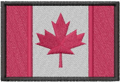 Canada Flag Embroidery Design | AnnTheGran.com