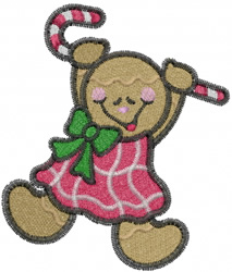 Gingerbread Girl Embroidery Design | AnnTheGran.com