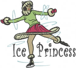 Ice Princess Embroidery Design | AnnTheGran.com