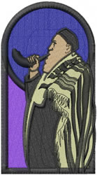 Jewish Shofar Embroidery Design | AnnTheGran.com