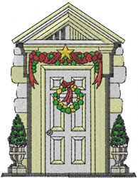 Front Door Embroidery Design | AnnTheGran.com