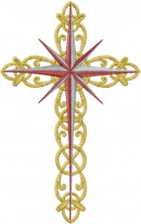 Fancy Cross Embroidery Design | AnnTheGran.com