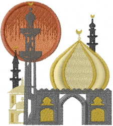 Muslim Mosque Embroidery Design | AnnTheGran.com