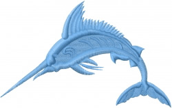 Sailfish Embroidery Design | AnnTheGran.com