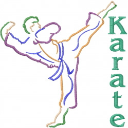 Karate Embroidery Design | AnnTheGran.com