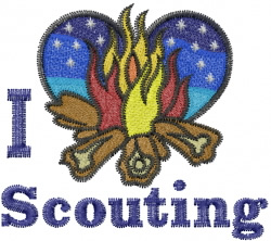 I Love Scouting Embroidery Design | AnnTheGran.com