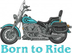 Born To Ride Embroidery Design | AnnTheGran.com