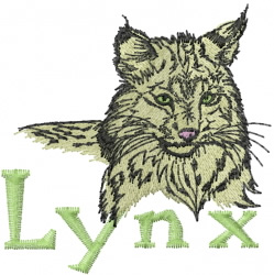 Lynx Embroidery Design | AnnTheGran.com