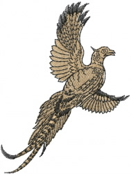 Pheasant Embroidery Design | AnnTheGran.com