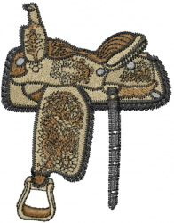 Horse Saddle Embroidery Design | AnnTheGran.com