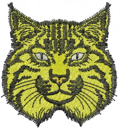 Bobcat Head Embroidery Design | AnnTheGran.com