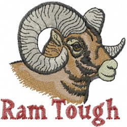 Ram Tough Embroidery Design | AnnTheGran.com