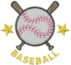 Baseball Bats Embroidery Design | AnnTheGran.com