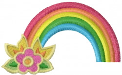 Flower Rainbow Embroidery Design | AnnTheGran.com