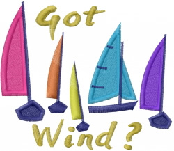 Sailing Wind Embroidery Design | AnnTheGran.com