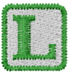 Block Letter L Embroidery Design | AnnTheGran.com