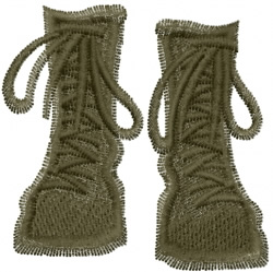 Army Boots Embroidery Design | AnnTheGran.com