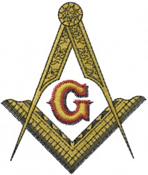 Masonic Emblem Embroidery Design | AnnTheGran.com