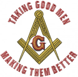 Free Mason Embroidery Design | AnnTheGran.com