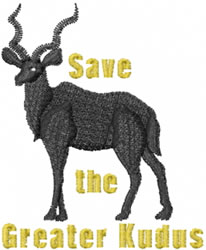 Greater Kudu Embroidery Design | AnnTheGran.com