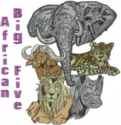 Big Five Embroidery Design | AnnTheGran.com