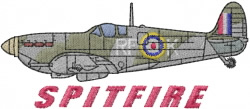 Spitfire Embroidery Design | AnnTheGran.com
