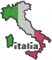 Italy Map Embroidery Design | AnnTheGran.com