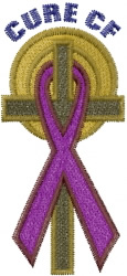 Cure CF Embroidery Design | AnnTheGran.com