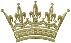 Royal Crown Embroidery Design | AnnTheGran.com