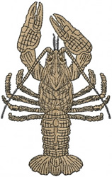 Crawfish Embroidery Design | AnnTheGran.com
