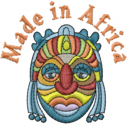 African Mask Male Embroidery Design | AnnTheGran.com