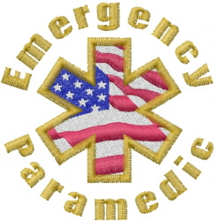 Emergency Paramedic Embroidery Design | AnnTheGran.com