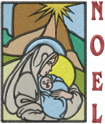 Virgin Mary Embroidery Design | AnnTheGran.com