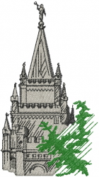 Mormon Temple Embroidery Design | AnnTheGran.com