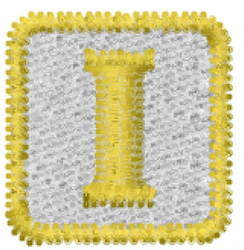 Block Letter I Embroidery Design | AnnTheGran.com
