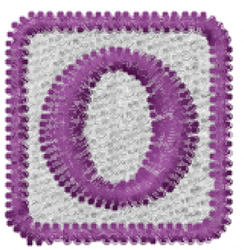 Block Letter O Embroidery Design | AnnTheGran.com