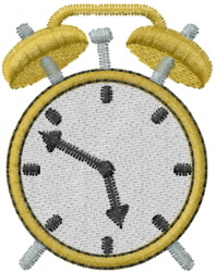 Alarm clock Embroidery Design | AnnTheGran.com