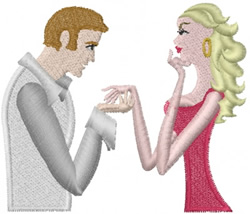 Engagement Embroidery Design | AnnTheGran.com