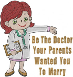 Medical Doctor Embroidery Design | AnnTheGran.com