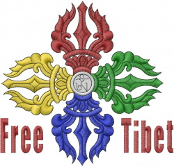 Free Tibet Embroidery Design | AnnTheGran.com
