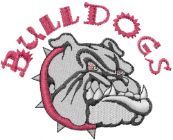 Bulldogs Embroidery Design | AnnTheGran.com