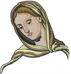 Virgin Mary Embroidery Design | AnnTheGran.com