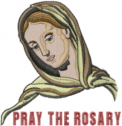 Virgin Mary Embroidery Design | AnnTheGran.com