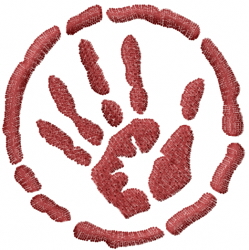 Hand Print Embroidery Design | AnnTheGran.com