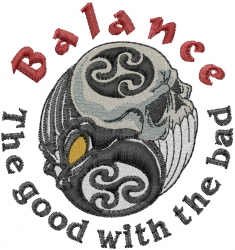 Balance Embroidery Design | AnnTheGran.com