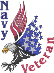 Navy Veteran Embroidery Design | AnnTheGran.com