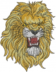 Lion Head Embroidery Design | AnnTheGran.com