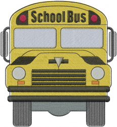 School Bus Embroidery Design | AnnTheGran.com