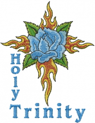 Holy Trinity Embroidery Design | AnnTheGran.com